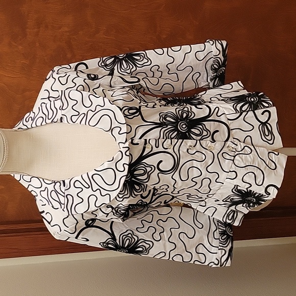 Samuel Dong | Jackets & Coats | Samuel Dong White 34 Sleeve Blazer With ...